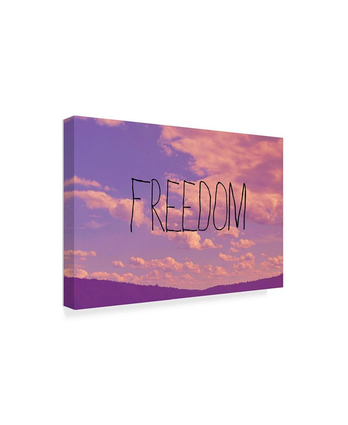 Trademark Global Vintage Skies 'Freedom' Canvas Art - 32" x 22" x 2 ...