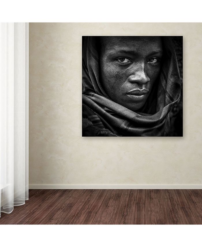 Trademark Global Joxe Inazio Kuesta 'Gaze 2' Canvas Art - 24" x 24" x 2 ...