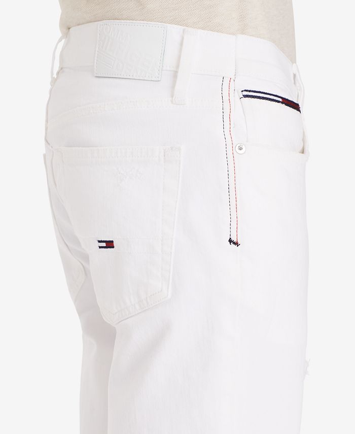 Tommy Hilfiger Men's Slim-Fit TH Flex Stretch Distressed Jeans, Created ...