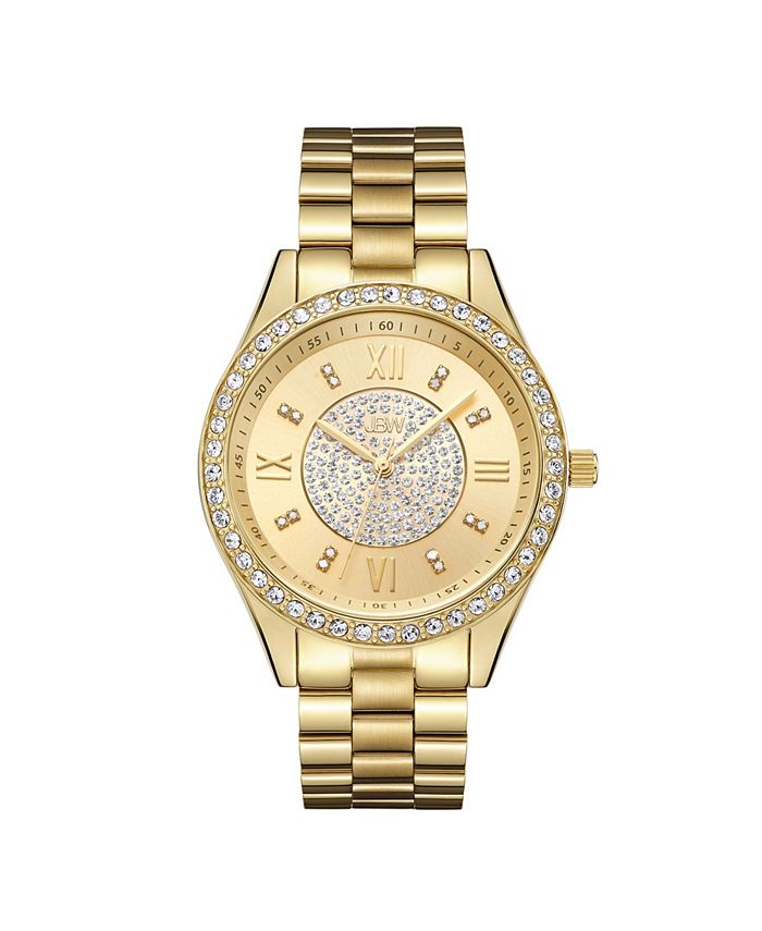 Jbw Women's Mondrian Jewelry Set Diamond (1/6 ct.t.w.) 18k Gold Plated ...