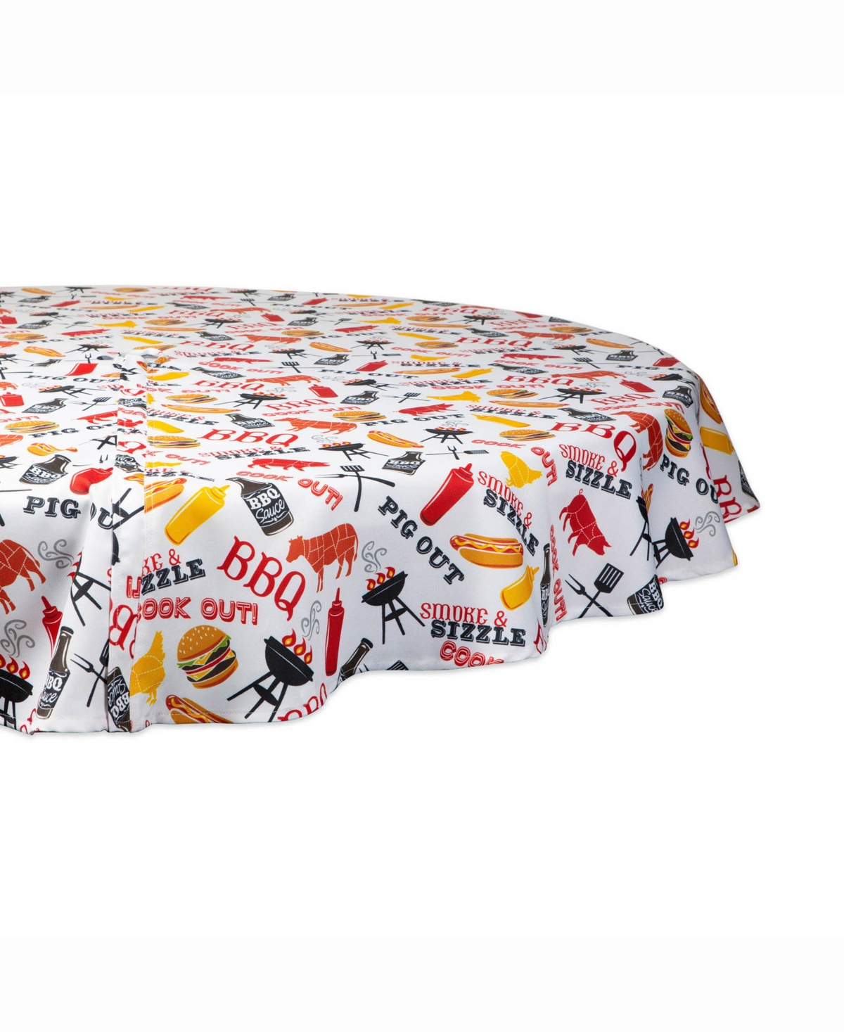 Click here for Bbq Fun Print Outdoor Table cloth with Zipper 60 R... prices