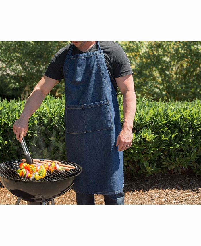Design Imports Denim Chef Apron - Macy's
