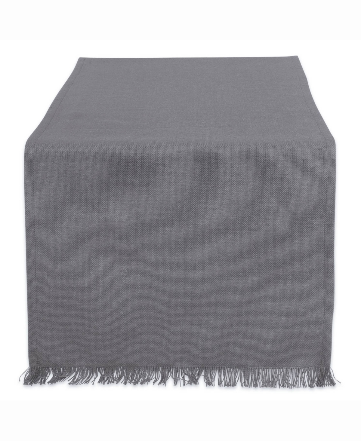 Click here for Solid Gray Heavyweight Fringed Table Runner 14 X 7... prices