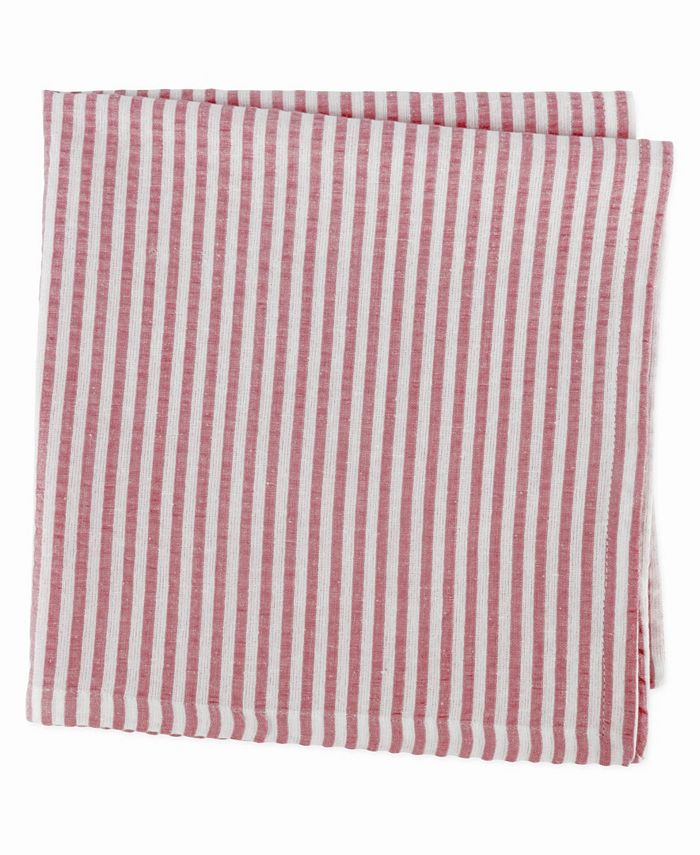 Design Imports Rose Seersucker Napkin Set of 6 - Macy's