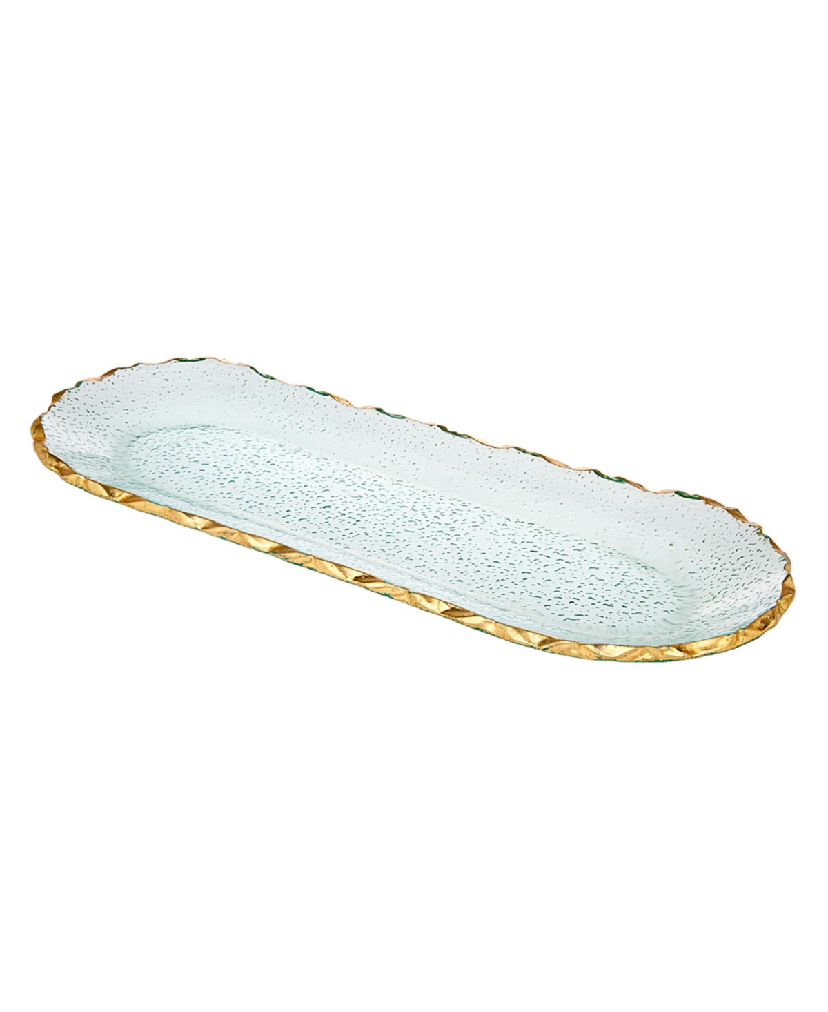 Click here for Godinger Harper Oval Serving Tray - Clear prices