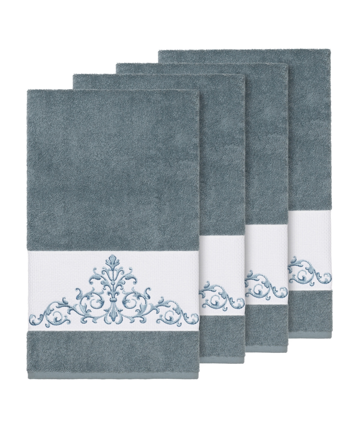 Click here for Linum Home Turkish Cotton Scarlet 4-Pc. Embellishe... prices