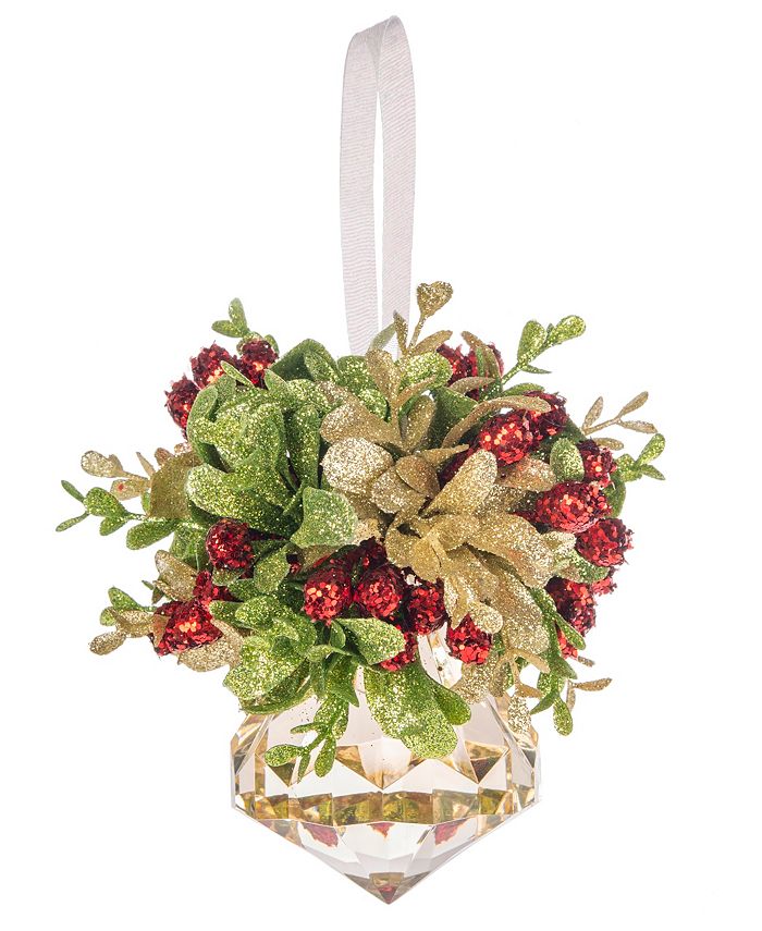 Ganz Kissing Krystals Mistletoe Champagne Jewel, Exclusive to Macy's ...