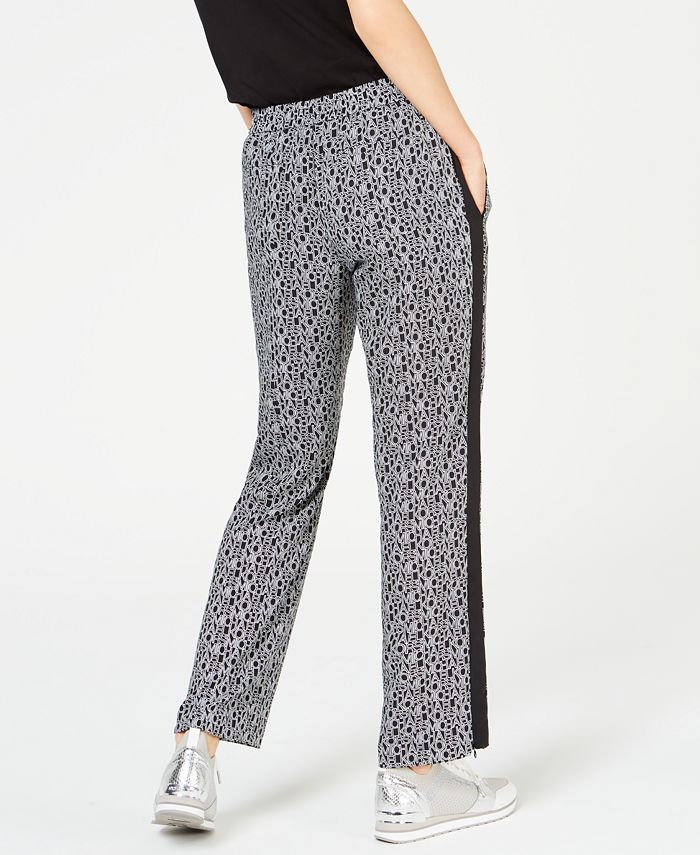 Michael Kors Printed Track Pants, Regular & Petite - Macy's