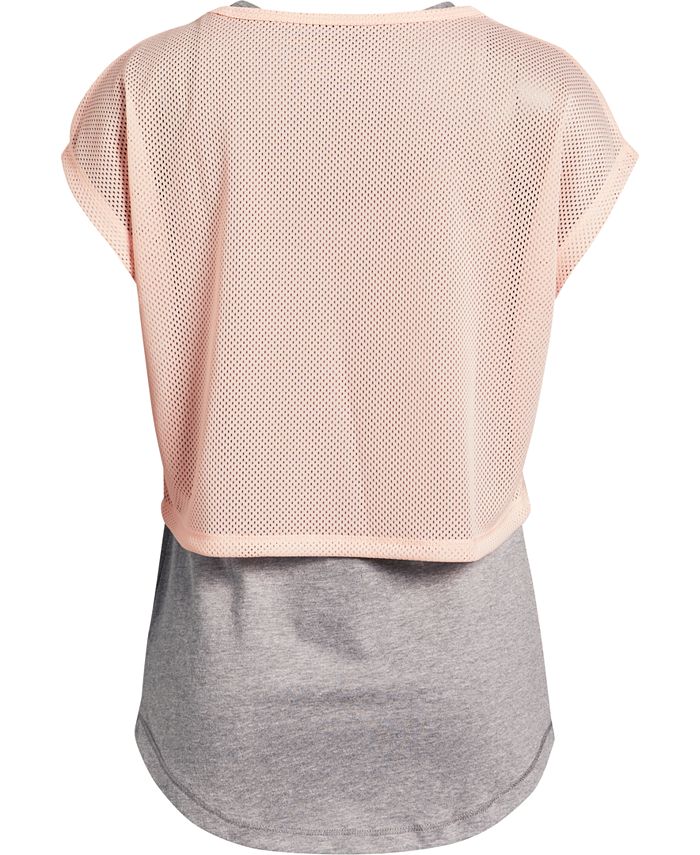 Under Armour Big Girls Infinity Layered-Look T-Shirt - Macy's