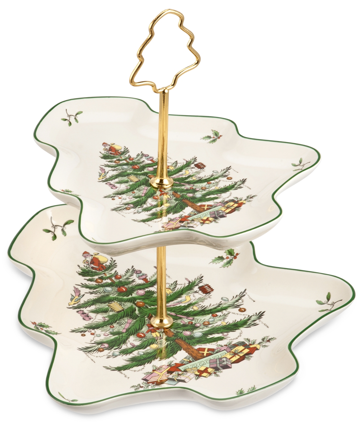 Click here for Spode Christmas Tree Sculpted 2-Tiered Server prices