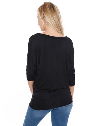 White Mark Women's Banded Dolman Top & Reviews - Tops - Women - Macy's