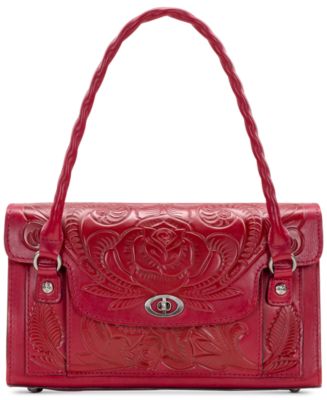 Patricia Nash Waxed Tooled Leather Sanabria Satchel - Macy's