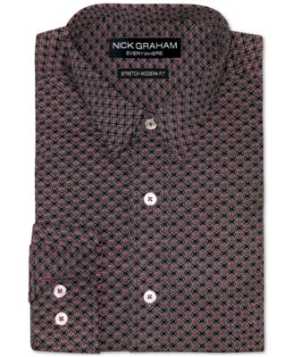Nick Graham Men's Medallion-Print Shirt - Macy's