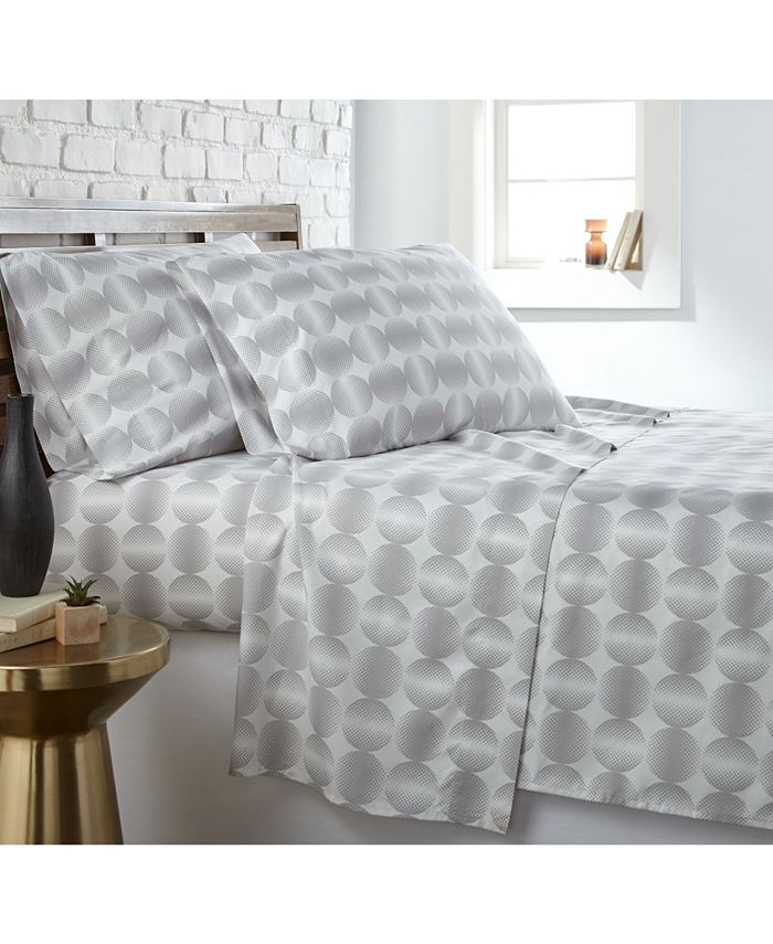 Southshore Fine Linens Modern Sphere Printed 4 Piece Sheet Set, Twin ...