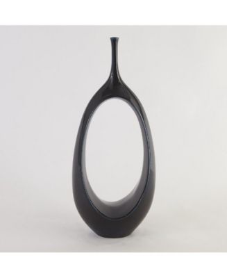 Global Views Open Oval Ring Vase Small - Macy's