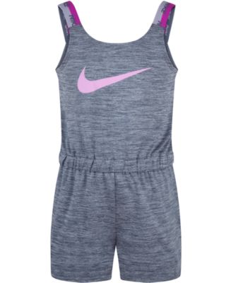 Nike Toddler Girls Dri-FIT Cross-Dye Sports Romper - Macy's