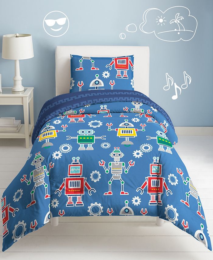 Dream Factory Robots & Bits Twin Comforter Set - Macy's