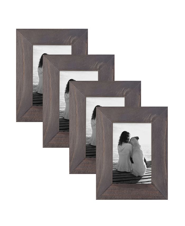 DesignOvation Museum Wood Picture Frame, Set of 4 - Macy's