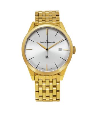 Alexander Watch A911B-08, Stainless Steel Rose Yellow Tone Case on ...
