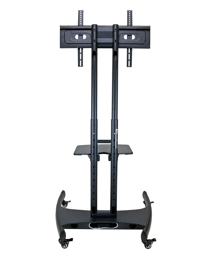 Clickhere2shop Adjustable Height Rolling Flat Panel Cart with Accessory ...