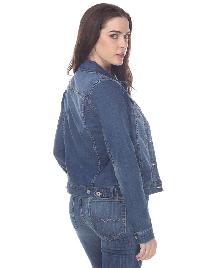 White Mark Women's Denim Jacket - Macy's