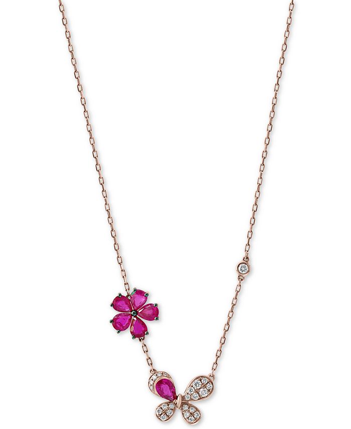 EFFY Collection EFFY® Certified Ruby (1-1/10 ct. t.w.) & Diamond (1/6 ...