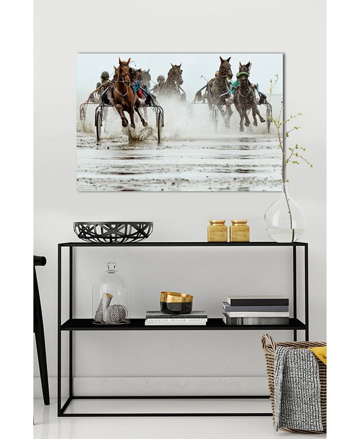 Eurographics Harness Racing Framed Canvas Wall Art - Macy's