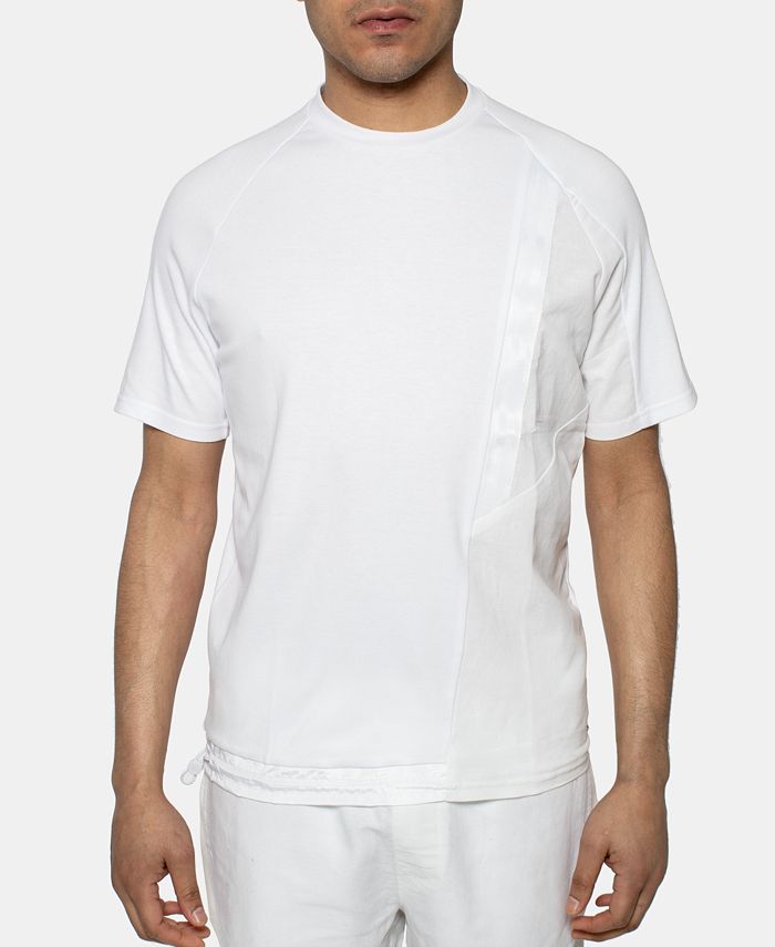 Sean John Men's Pieced Drawstring T-Shirt - Macy's