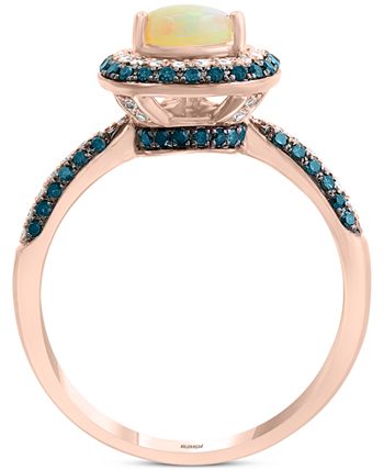 EFFY Collection EFFY® Opal (3/8 ct. t.w.) & Diamond (3/8 ct. t.w.) Ring ...