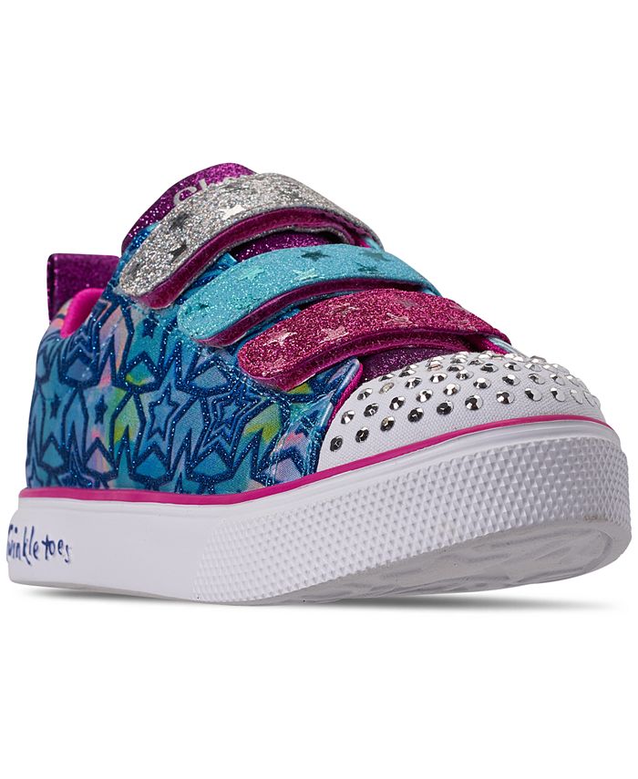 Skechers Little Girls' Twinkle Toes: Twinkle Breeze 2.0 - Sparkle Dust ...