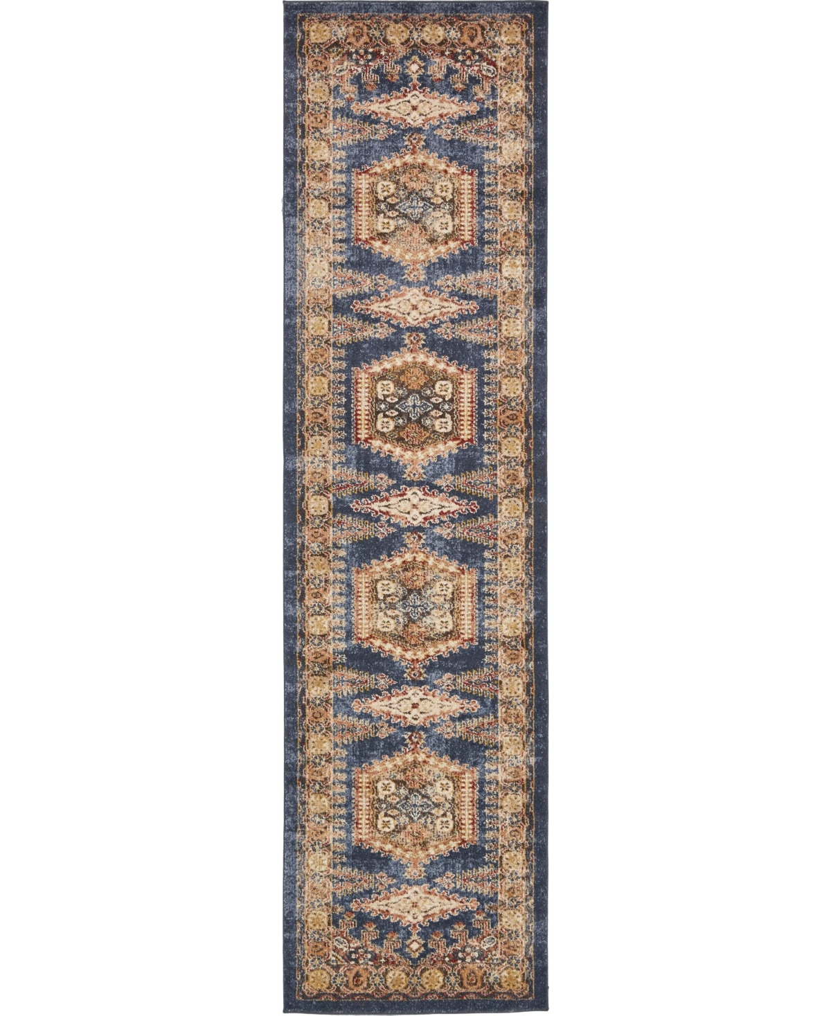 Bayshore Home Shangri Shg4 2' 7" X 10' Runner Area Rug In Blue | ModeSens