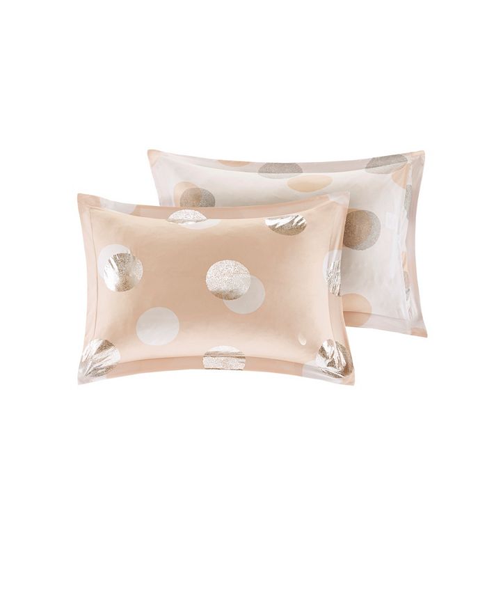 Mi Zone Emelia Twin/Twin XL 3 Piece Metallic Dot Print Reversible ...