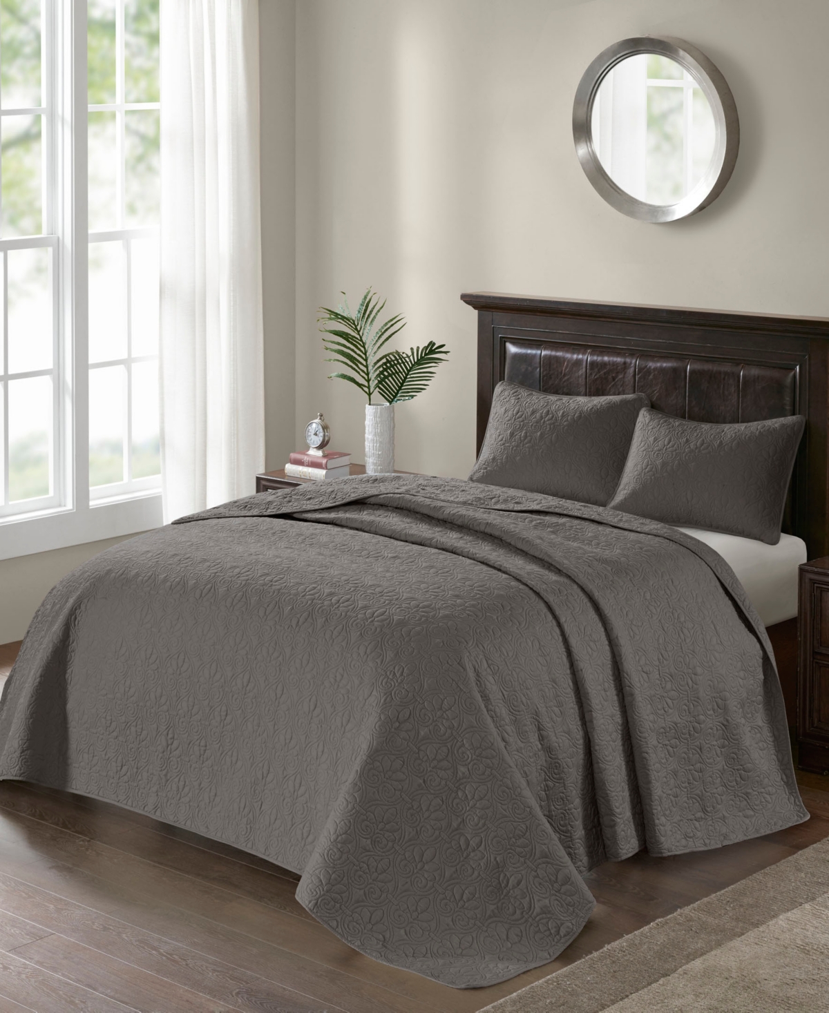 Click here for Madison Park Quebec Quilted 3-Pc. Bedspread Set  K... prices