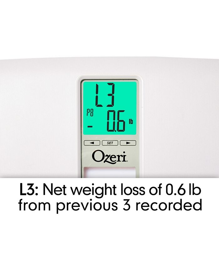 Ozeri WeightMaster II 440 lbs Bath Scale with BMI and Weight Change ...