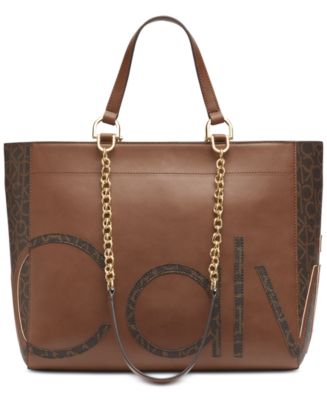 Calvin Klein Janine Signature Tote - Macy's