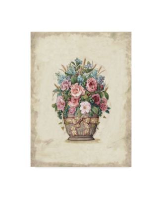 Lisa Audit 'Pot of Roses 1' Canvas Art - 24" x 32" - Macy's