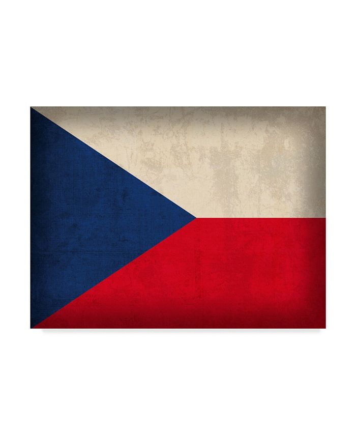 Trademark Global Red Atlas Designs 'Czech Republic Distressed Flag ...