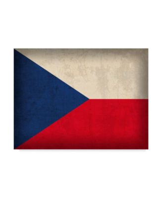 Red Atlas Designs 'Czech Republic Distressed Flag' Canvas Art - 24" x ...