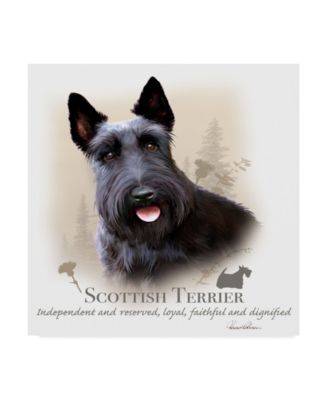 Trademark Global Howard Robinson 'Scottish Terrier' Canvas Art - 14" x ...