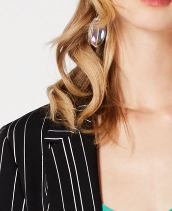 Bar III Striped Open-Notch Collar Jacket, Created for Macy's - Macy's