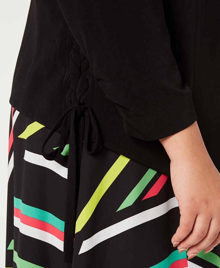 Bar III Trendy Plus Size Open-Front Jacket, Created for Macy's - Macy's