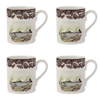 Spode Woodland King Salmon Mugs, Set of 4 - Macy's