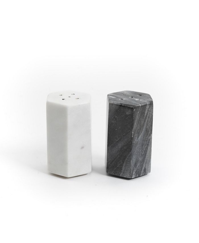 Gibson Laurie Gates Marble Salt & Pepper Set - Macy's