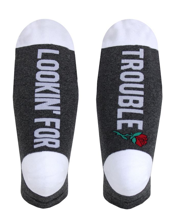 SOCK TALK Ladies' Low Cut Socks LOOKIN 4 TROUBLE - Macy's