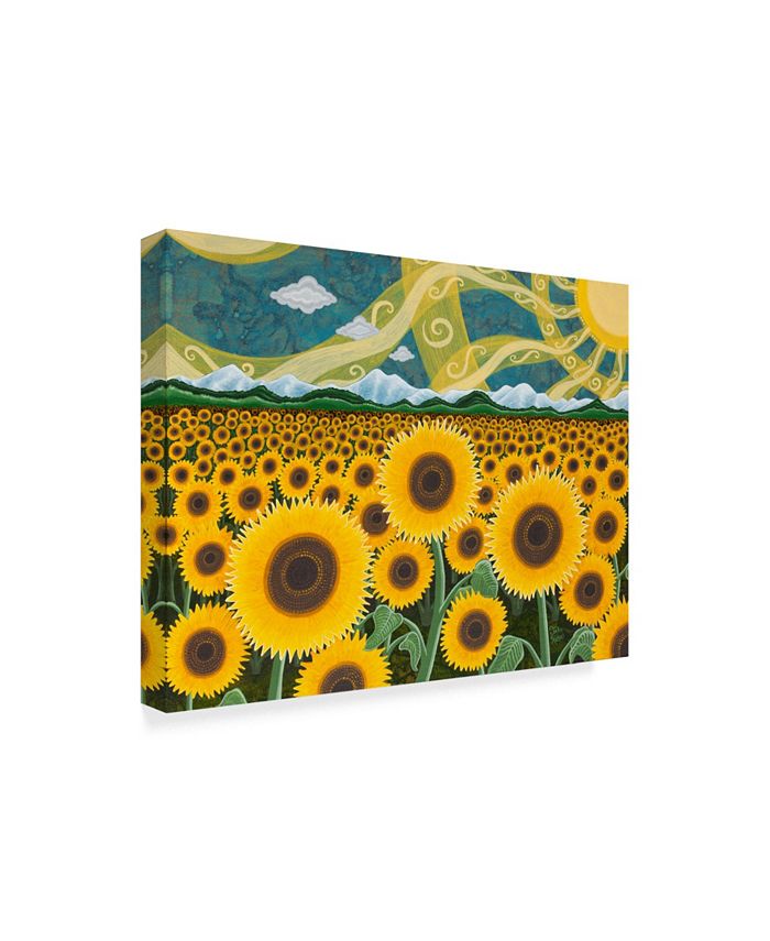 Trademark Global Jake Hose 'Sunflower Field' Canvas Art - 14" x 19 ...