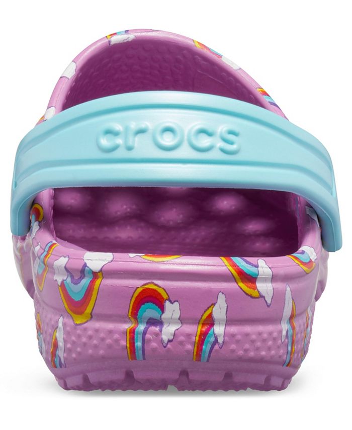 Crocs Baby, Toddler, Little Girls Classic Seasonal Graphic Clog - Macy's