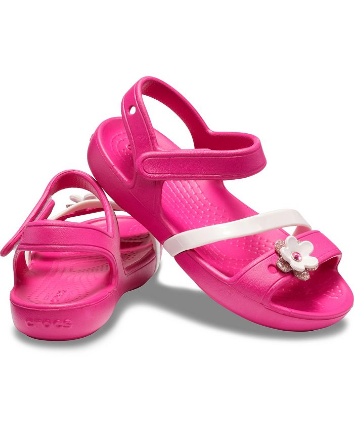Crocs Baby, Toddler & Little Girls Lina Charm Sandal - Macy's