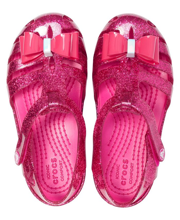 Crocs Baby, Toddler and Little Girls Isabella Bow Sandal K - Macy's