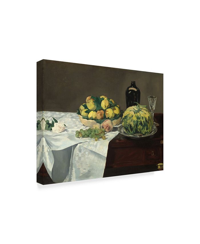 Trademark Global Edouard Manet 'Still Life With Melon And Peaches ...