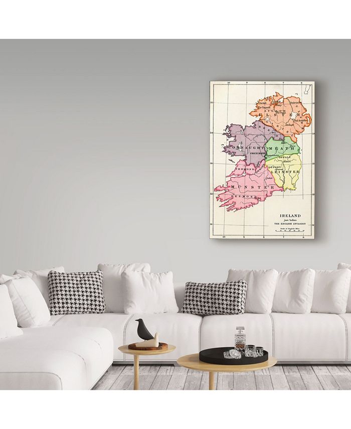 Trademark Global William Brenton Boggs 'Map Of Ireland, 1588 To 1610 ...